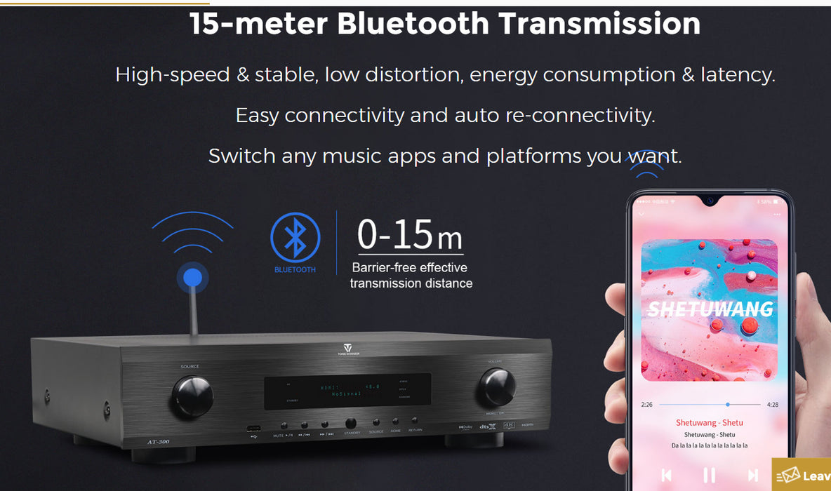 Tonewinner AT300 Dolby Atmos 16 Channels Processor AV Power Audio Prea ...