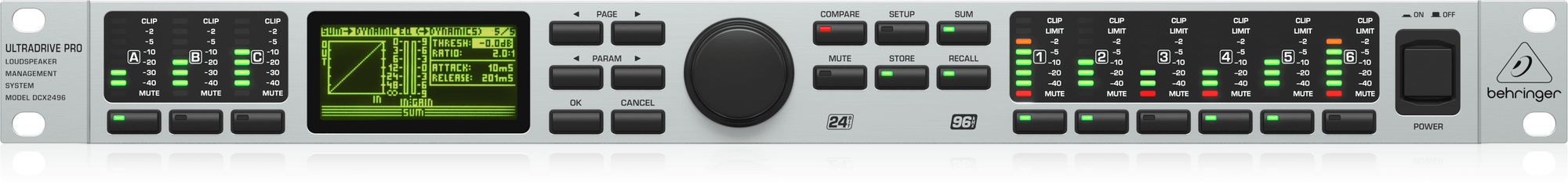 Behringer Ultra Drive Pro DCX2496 Ultra-High-Precision Digital 24-Bit/
