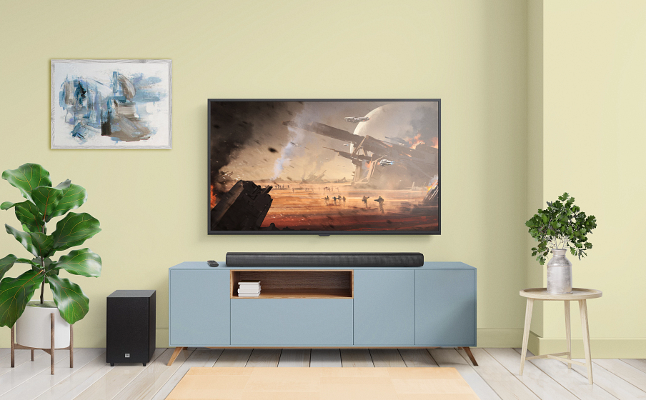 JBL Cinema SB560 3.1Ch. Soundbar With Wireless Subwoofer For Extra Dee ...