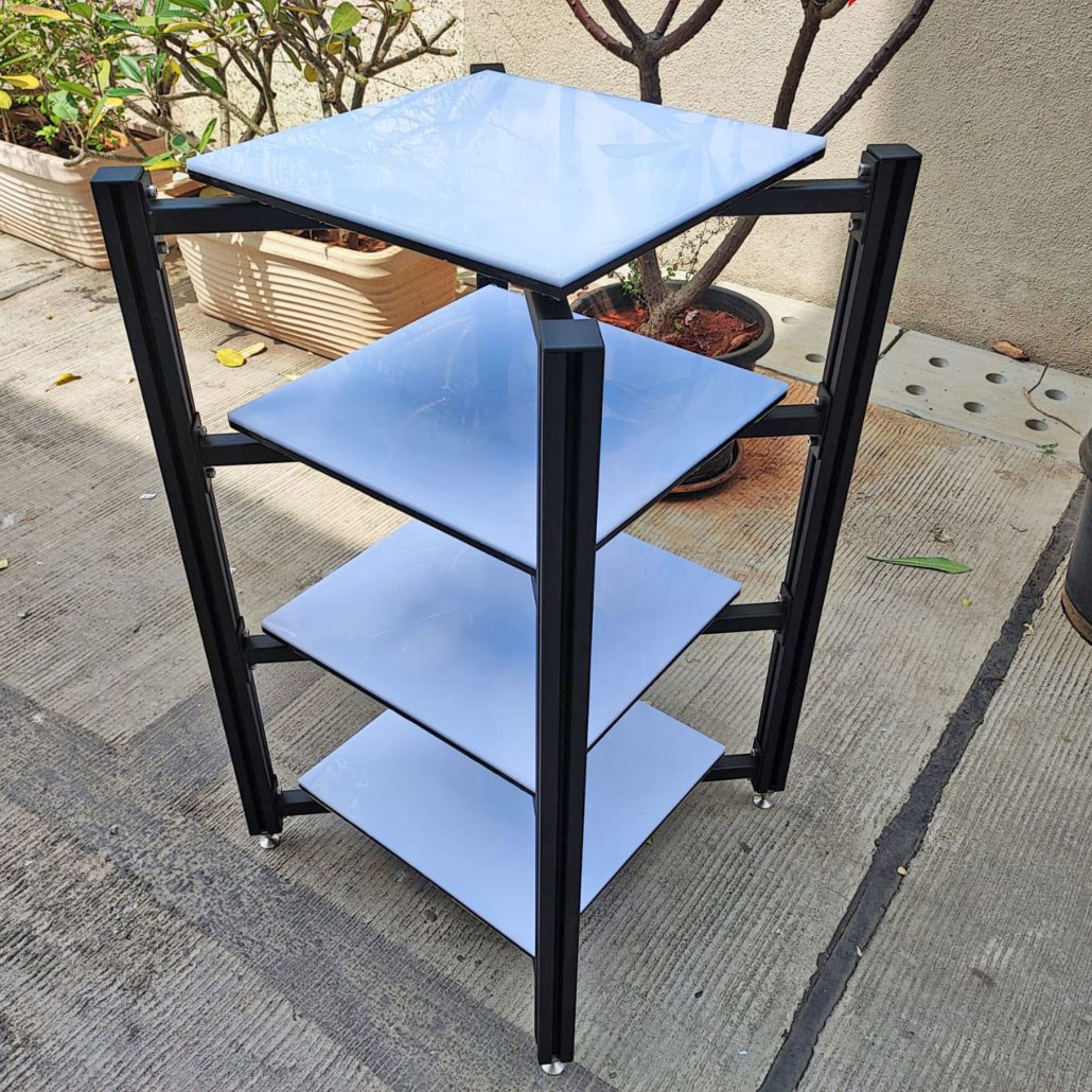 Theta Series Hi-Fi Rack Extreme Rigidity & Modular Flexibility Each Sh