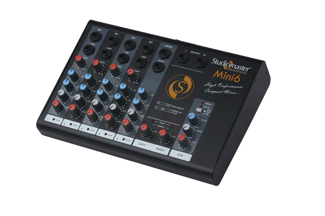 StudioMaster Min-6 Mixer With Wireless Microphones Karaoke Package ...