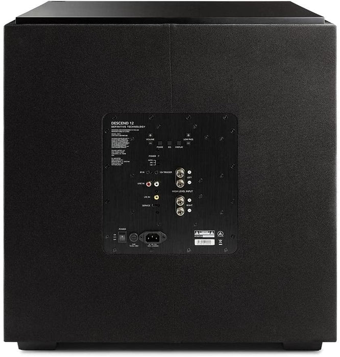 Definitve Technolofy DESCEND DN12 - 12 Inch / 1500W Powered Subwoofer ...