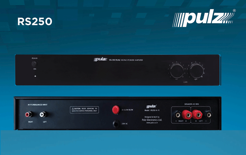 Pulz : RS250 MonoBlock Power Amplifier - 100W RMS x 4Ω Both Channel Dr ...